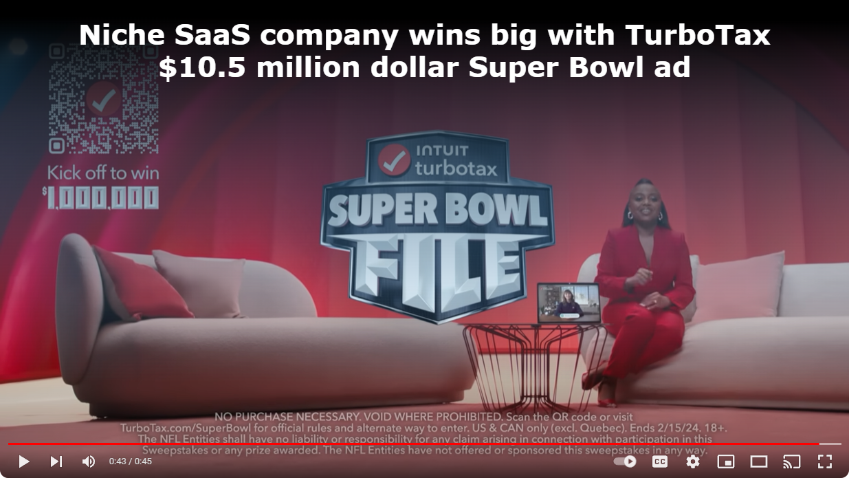 Niche SaaS company wins big with TurboTax $10.5 million dollar Super ...